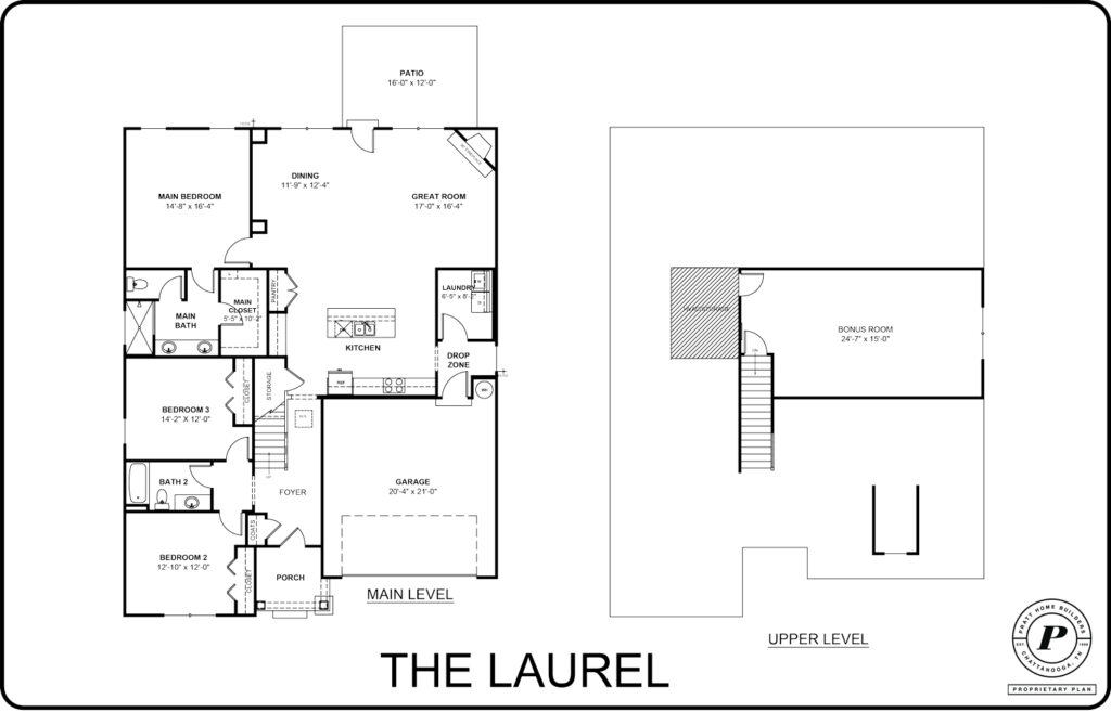 Laurel Floor Plan | One-Level Pratt Home in Chattanooga TN